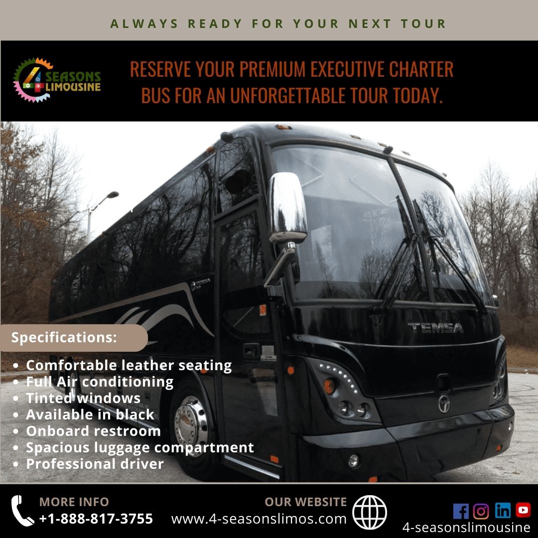 4-SEASONS | Reserve Your Executive Charter Bus for a Premium Group ...